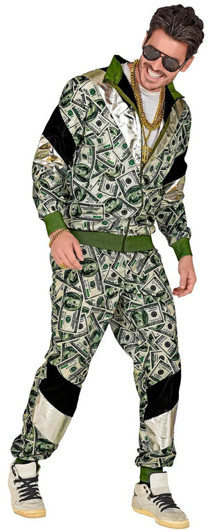 Disfraz Chándal de Táctel de Billetes Dólar para Adulto | Comprar