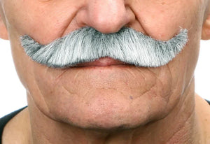 Bigote Corto Canoso con Puntas Elevadas | Comprar