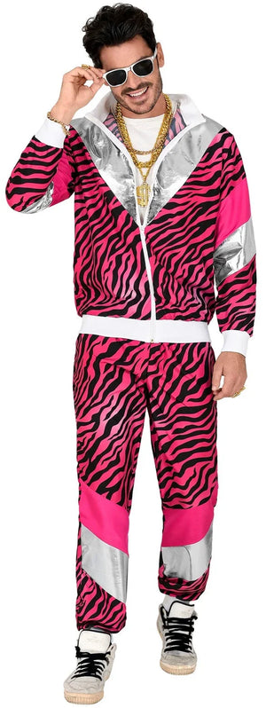 Disfraz Chándal de Táctel de Tigre Neón para Adulto | Comprar Online