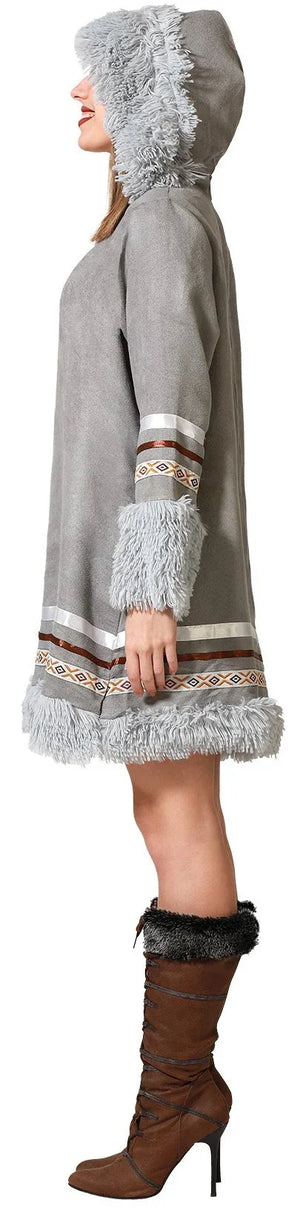 Disfraz de Esquimal Gris para Mujer | Comprar Online