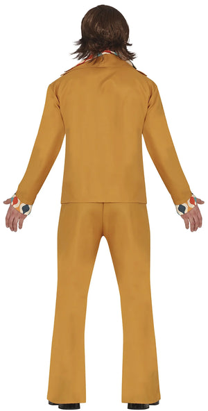 Disfraz Traje Disco Años 70 Naranja para Hombre | Comprar Online