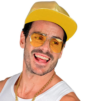 Gorra de Rapero Hip Hop Holográfica Dorada | Comprar Online