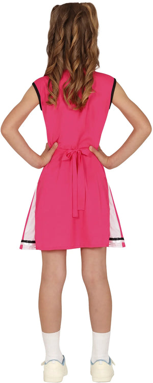 Disfraz de Animadora Cheerleader Rosa para Niña | Comprar Online